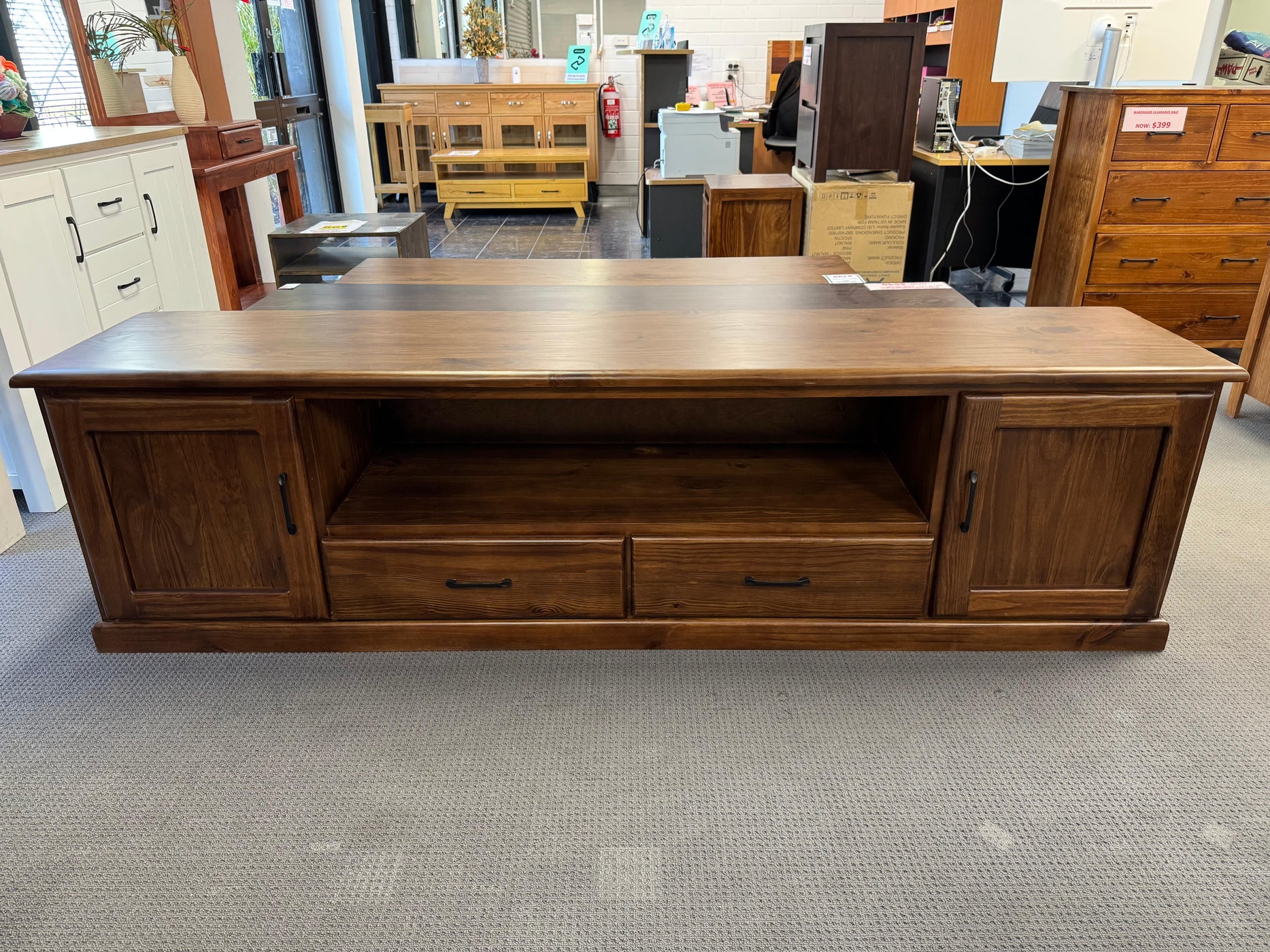 Donnel 2Dr/2Drw TV Unit (2.2M) - Direct Furniture Warehouse