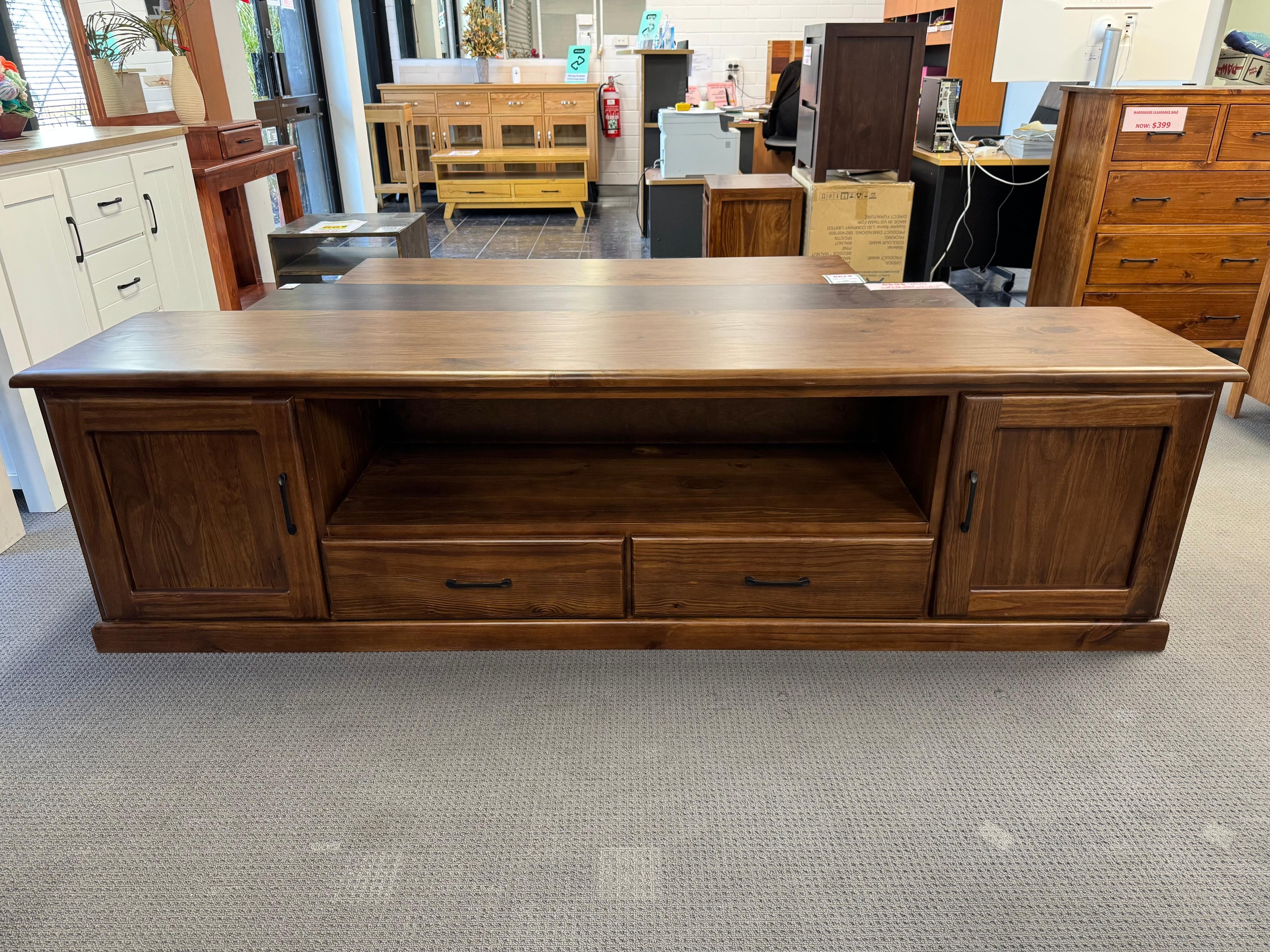 Donnel 2Dr/2Drw TV Unit (2.2M) - Direct Furniture Warehouse