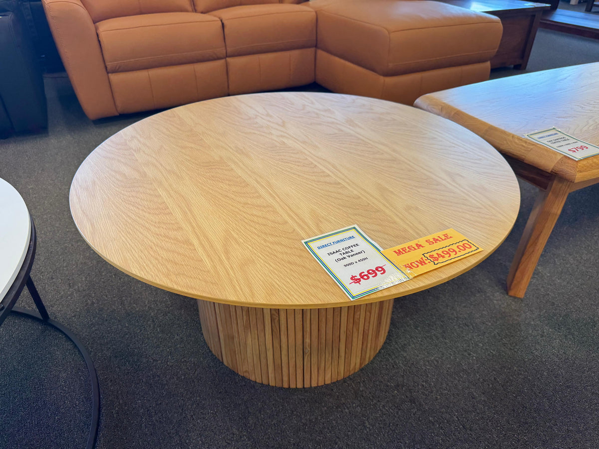 Isaac Coffee Table (Oak Veneer) - Direct Furniture Warehouse