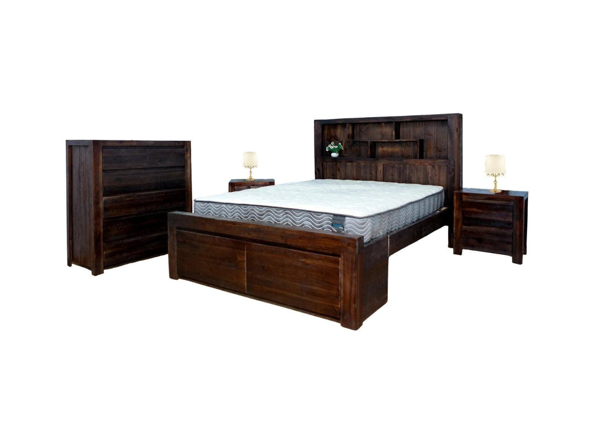 Malaga 4 Piece King Bed Package - Direct Furniture Warehouse